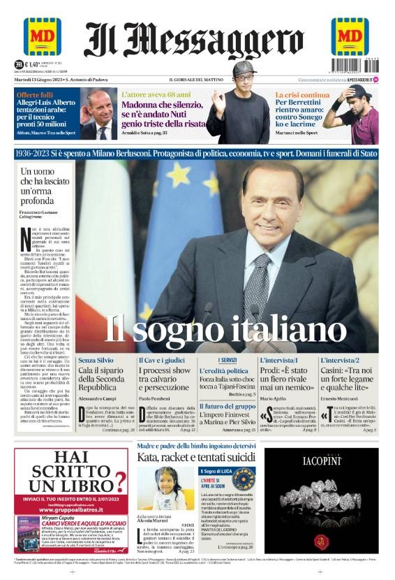 Il Messaggero titola: "Allegri-Luis Alberto, tentazioni arabe: per il ...