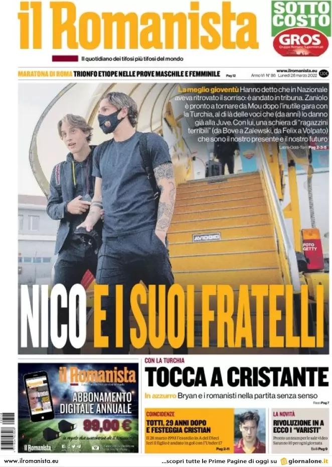 Zaniolo, Bove, Zalewski, Felix e Volpato rientrano da Mou. Il Romanista ...